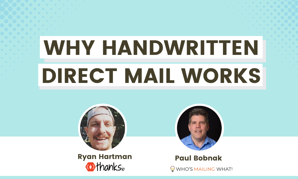 Meet the Mailers: Why Handwritten Direct Mail Works - Blog | Who's ...